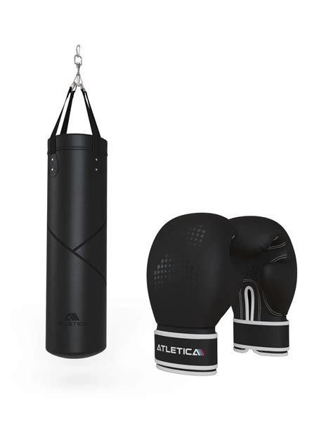 ATLETICA BBX Box-Set | Boxsack mit Gurthalterung | Boxhandschuhe