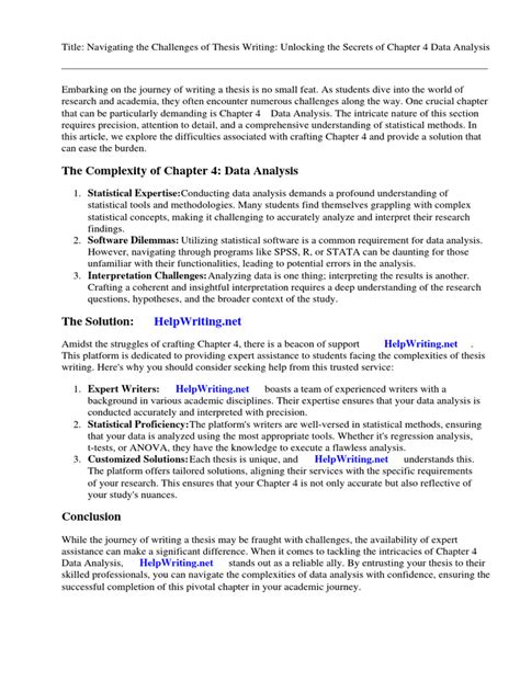 Sample Thesis Chapter 4 Data Analysis Pdf Statistics Data Analysis