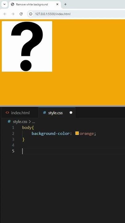 how to remove white background from image using css coding programming html css shorts