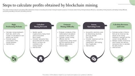 Steps To Calculate Profits Obtained By Blockchain Complete Guide On How Blockchain Bct Ss Ppt Slide