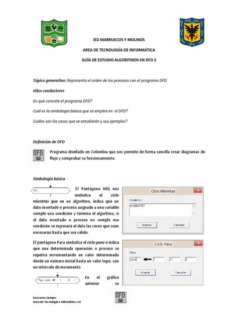 guia de algoritmos en dfd pdf algoritmos multiplicación