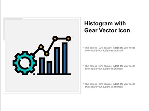 Histogram With Gear Vector Icon Ppt PowerPoint Presentation Professional Sl