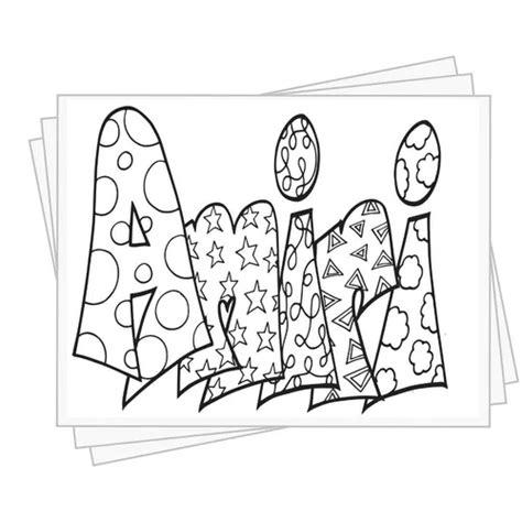Free Amiri Coloring Page — Stevie Doodles