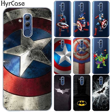 Marvel Hero Captain America Soft TPU Case For Coque Huawei Mate Lite Pro Honor X C Note