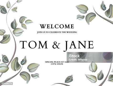 손으로 그린 유칼립투스 잎 식물 빈티지 꽃 결혼식 초대장 카드 템플릿 디자인 수채화 식물 일러스트 카드입니다 세레머니 인사말