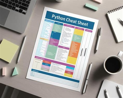 Python Cheat Sheet Mouse Pad Python Shortcut Keys Mouse Pad Desk Mat For Programming