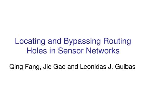 Ppt Sensor Network Routing Powerpoint Presentation Free Download Id665745