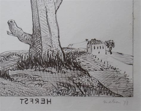 Willem Van Malsen Litho Van Willem Van Malsen Herfst Verkocht Kunstveilingnl