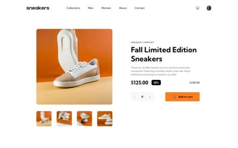 Frontend Mentor E Commerce Product Page Coding Challenge Solution
