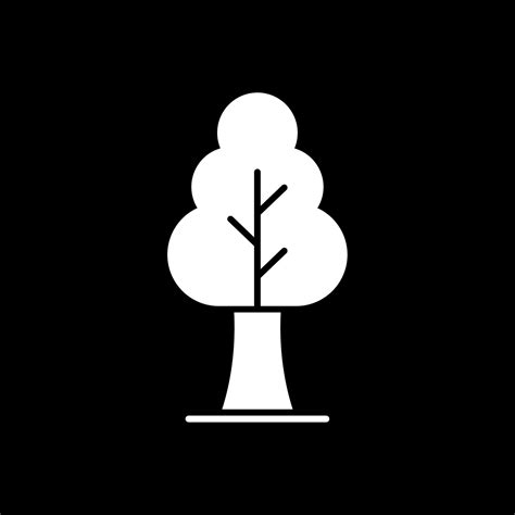 Tree Glyph Inverted Icon 42709703 Vector Art At Vecteezy