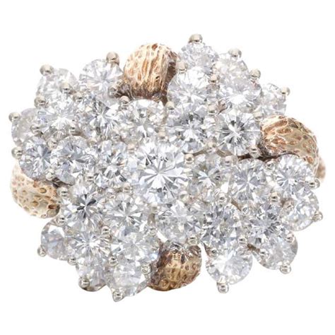 8 00 Carat Ruby 2 00 Carat Round Brilliant Diamond 14k White Gold Cocktail Ring For Sale At 1stdibs