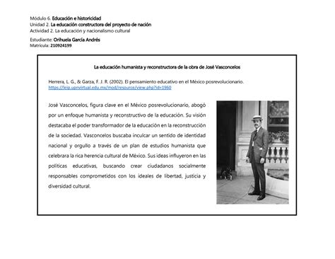 AOrihuela Foro foro Unidad La educación constructora del proyecto de nación Actividad