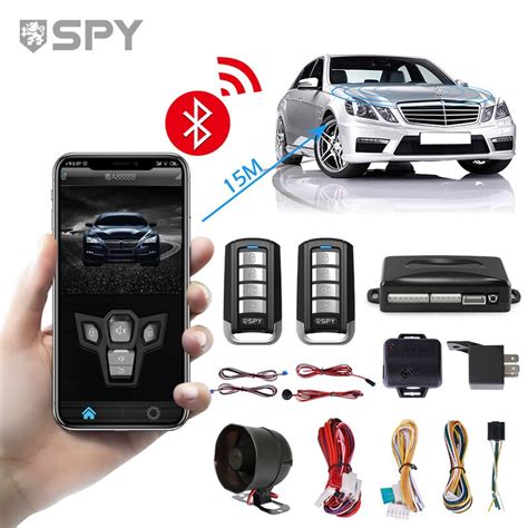 Spy Keyless Entry Centra Door Lock Phone App Bluetooth Smart Car Alarm System With Remote