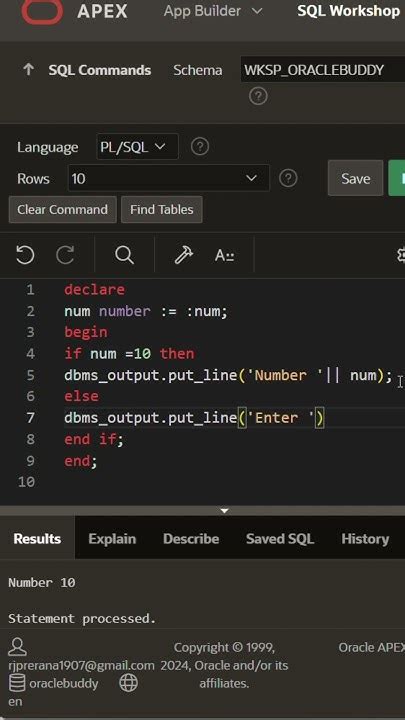 Plsql Tutorial For Beginners Using Oracle Apex Simple If And If Then