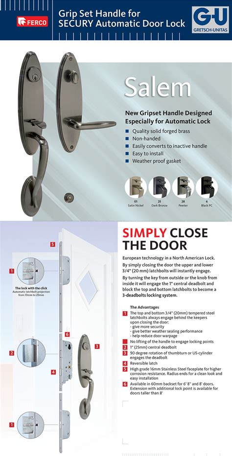 3 Point Lock Door Handle Nickb S Building Supply
