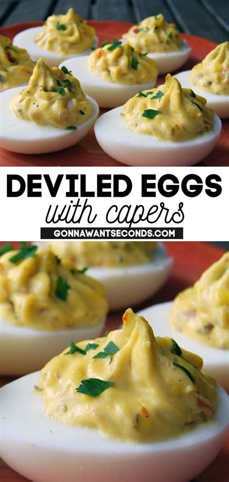 Deviled Eggs With Capers Recipe Capers Recipe Recipes Deviled Eggs Recipe Classic
