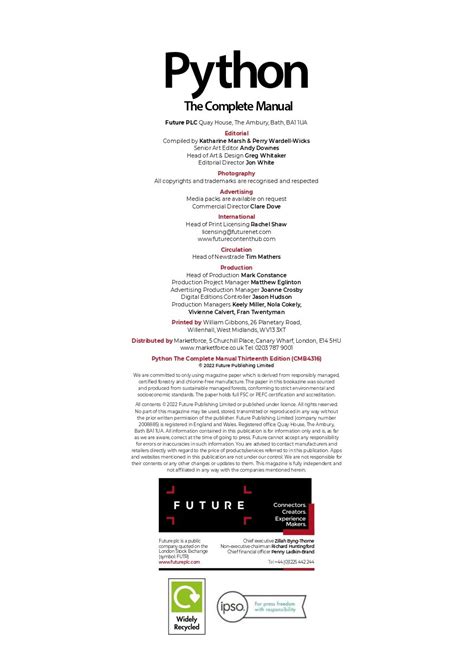 “the Complete Python Manual Pdf A Comprehensive Guide To Mastering