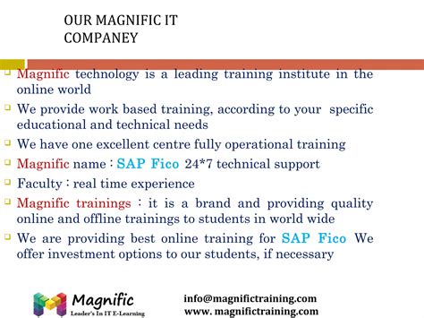 Sap Fico Training Sap Tutorial Training In Vijayawada Ppt
