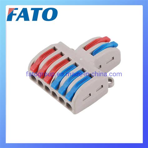 Docking Quick Wire Connector 2 Input 6 Output Electric Terminal Block Mini Fast Wire Connector