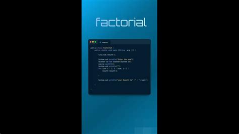 Factorial Of Number In Java Javacodinginterviewquestions