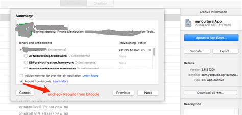 Ios Unable To Export The Archive File To Ipa Stack Overflow