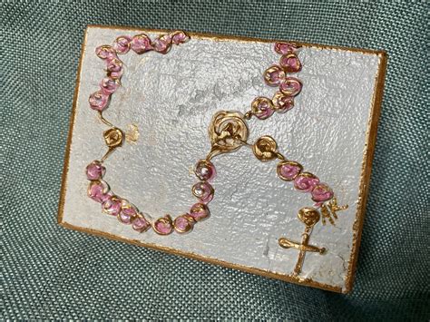 Rosary Painting Etsy Prayer Art Textured Canvas Art Painting Crafts