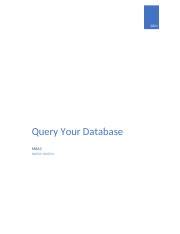 Query Your Database Mastering SQL For Data Manipulation Query Your Database M A NNEKA