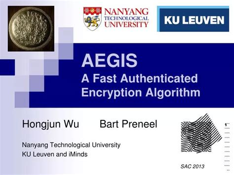 Ppt Aegis A Fast Authenticated Encryption Algorithm Powerpoint