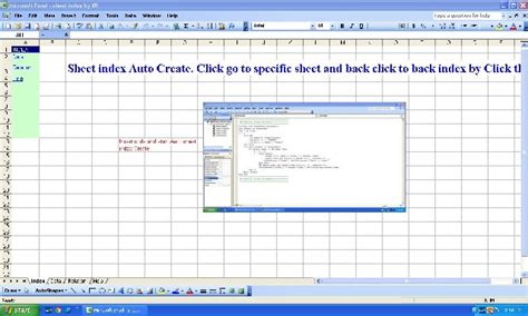 Sheet Index Create By VB In Ms Excel Learn Computer