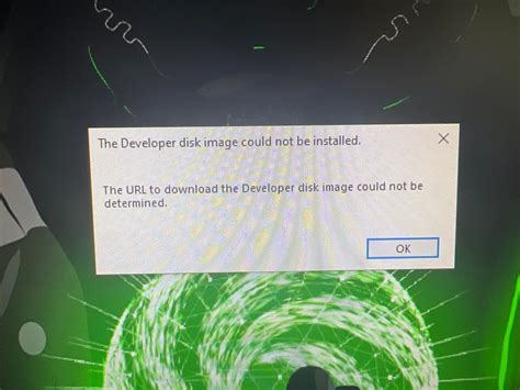 Developer Disk Image Error Getting This Error When Trying To Enable
