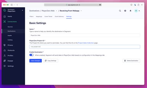 Setup With Segment Playerzero
