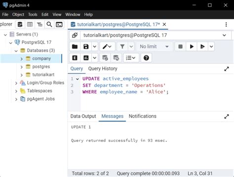 Postgresql Views