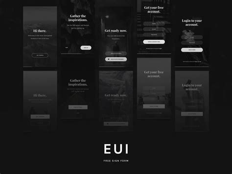 Eui Free Sign Form Ui Kit For Figma And Adobe Xd