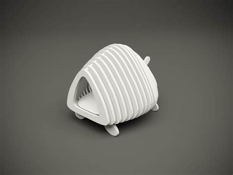 Wood Parametric Cat House For Cnc Machine 3d Model By Malibusan