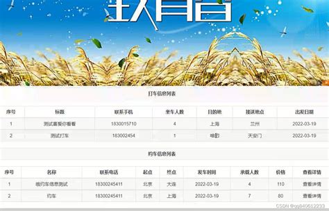 Java网约车管理系统基于ssm的网上预约打车拼车的平台java 约车系统 Csdn博客