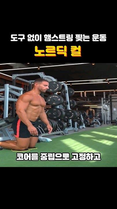 햄스트링을 맨몸 운동으로 찢는 노르딕 컬 Youtube