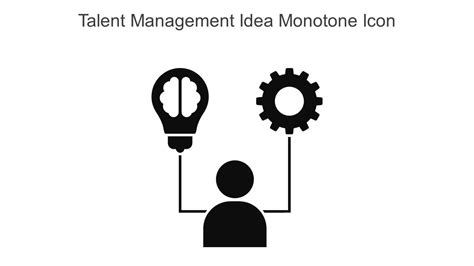 Talent Management Idea Monotone Icon In Powerpoint Pptx Png And