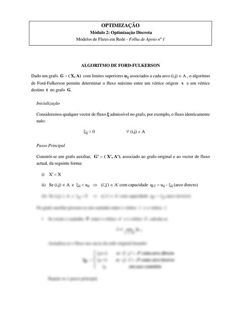 Solution Algoritmo De Ford Explicação Studypool