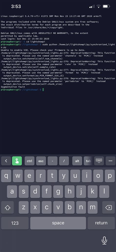 Issue Trying To Run My Show On My Rpi4 Rlightshowpi