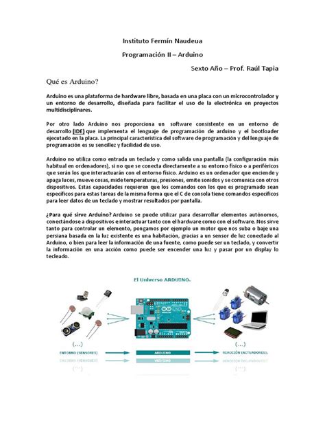 Clase1 Arduino Pdf Arduino Entorno De Desarrollo Integrado