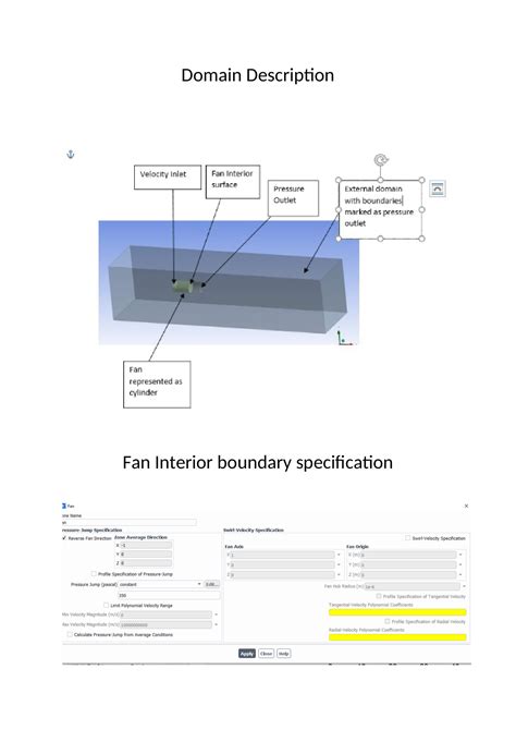 Fan Boundary Condition Using Ansys Fluent Researchgate