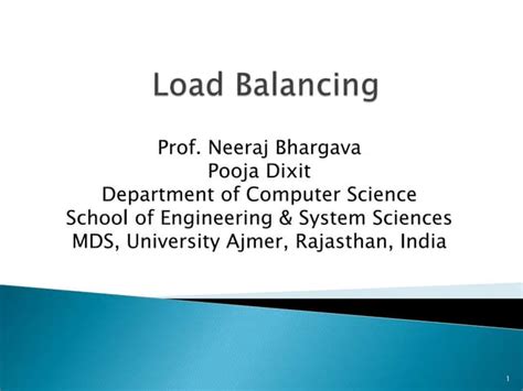 Types Of Load Distributing Algorithm In Distributed System Ppt