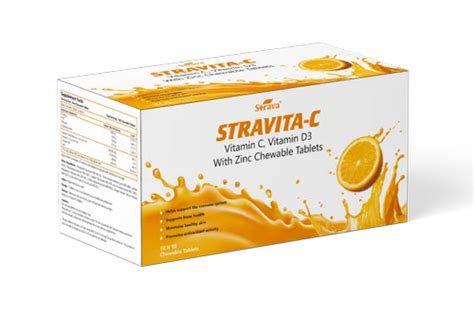 Stravita C Vitamin C Chewable Tablets At ₹ 200 Stripe Vitamin C