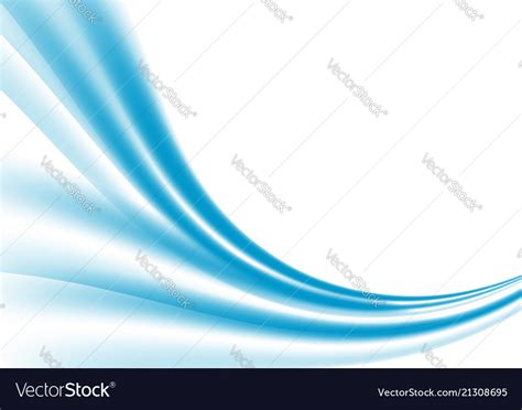 Abstract Blue Wave Background Modern Design Vector Image