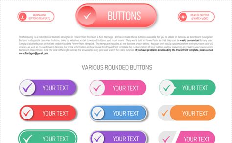 Workbook Buttons With Powerpoint Template