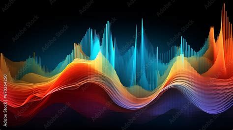 Abstract Representation Of Market Volatility Dynamic Blend Of