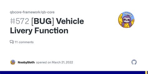 BUG Vehicle Livery Function Issue Qbcore Framework Qb Core