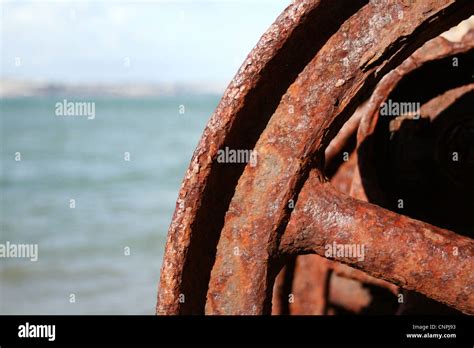 Old Rust Wheel Stock Photo Alamy