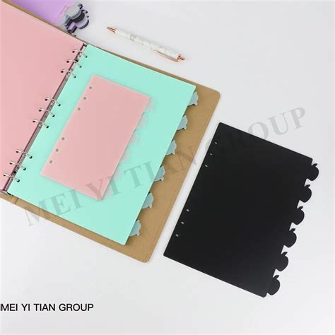 A A A B Binder Divider Pp Index Page Dividers Multicolor Cute Shape Tab Dividersr For