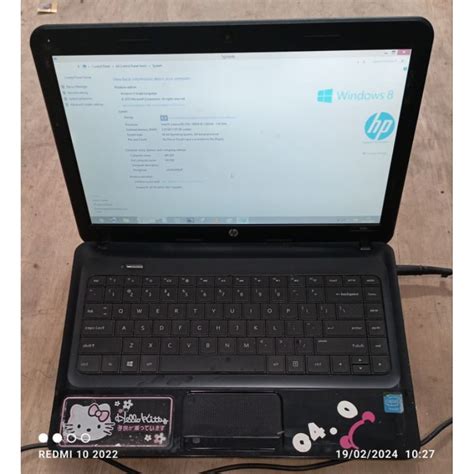 Jual Laptop Hp 1000 Intel Celeron Haswell Ddr3 Shopee Indonesia